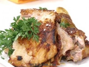 Pecho de cerdo horneado Chef al Paso